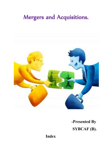 Merger & acquisition with case study | PPT