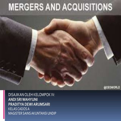 Mergers and acquisitions | PPTX