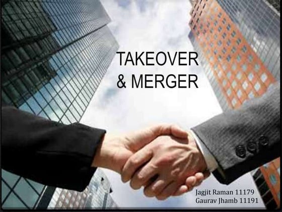 Mergers and acquisition ppt | PPTX | Mergers and Acquisitions ...