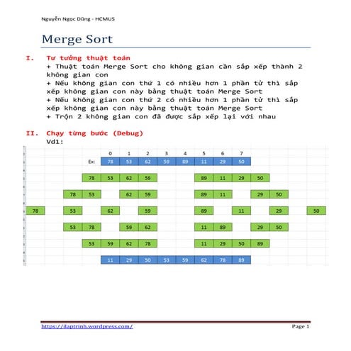 Merge sort | PDF