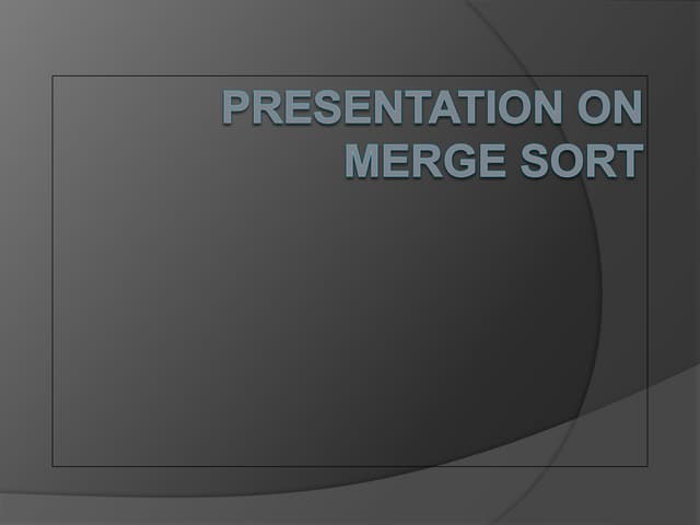 Merge Sort Code In C Explained