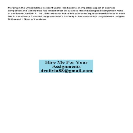 Merging in the United States in recent years Has become an .pdf