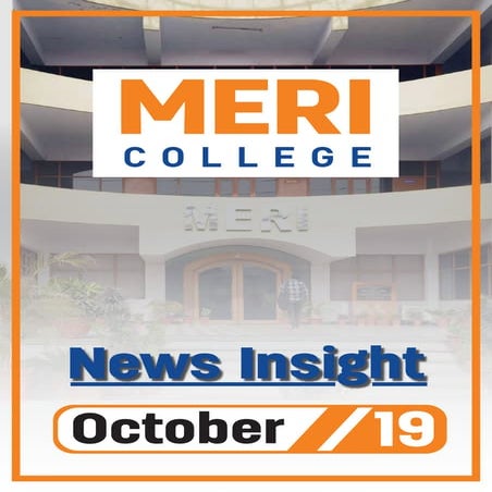 | MERI College | Newsletter| News Insight October 2019 | | PDF