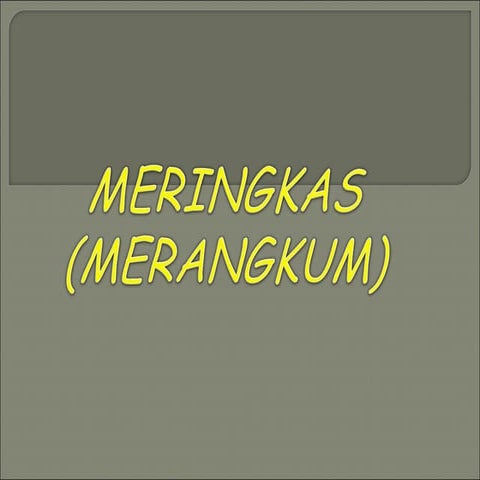 Meringkas | PPT