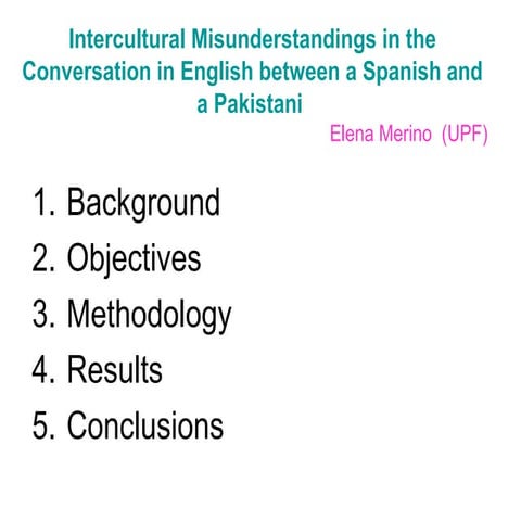 Intercultural Misunderstandings | PPT