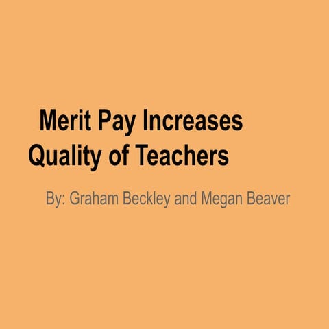 Merit pay | PDF
