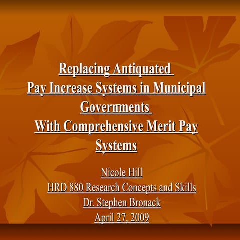 Merit Pay Bronack Ppt | PPT