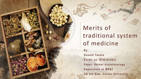 Traditional medicine WITH traditional system | PPT