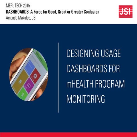 Designing Usage Dashboards for mHealth Program Monitoring | PDF