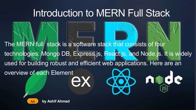 Seminar report based on Mern stack web technology | PPTX