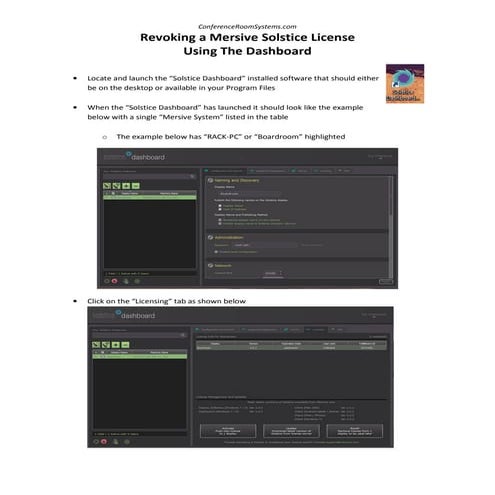 How to Revoke a Mersive Solstice License | PDF