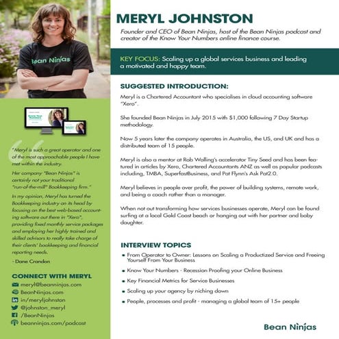 Meryl Johnston 1-page Speaker bio | PDF