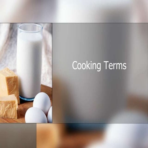 Food preparation terms | PPTX