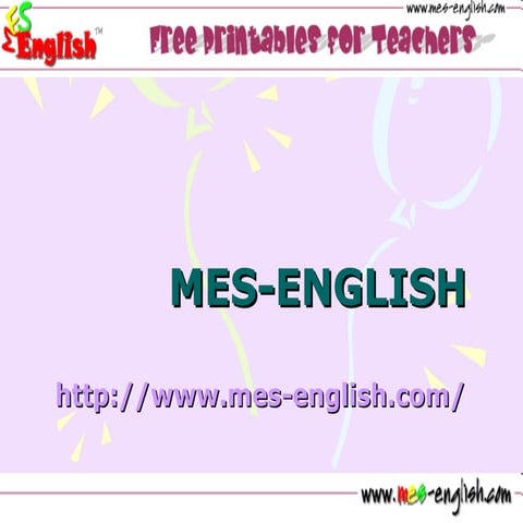 MES-ENGLISH Webpage | PPT