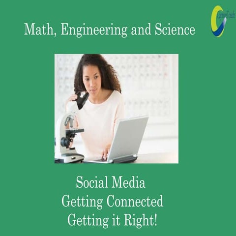 Why social media matters for an STEM academic success and career ...