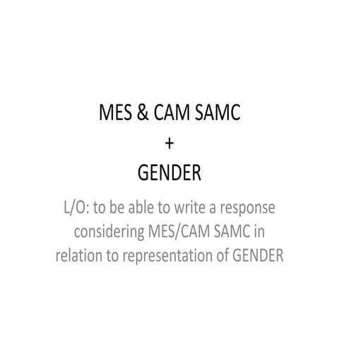 Mes & cam samc | PPT
