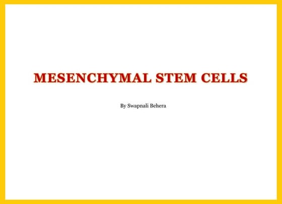 Stem cell markers | PPTX | Genetics | Science