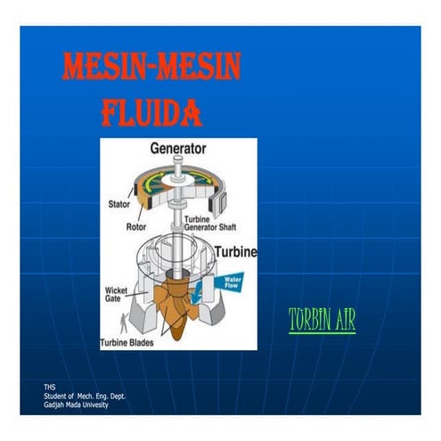 Mesin mesin-fluida-turbin-air | PDF