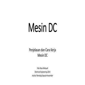 Mesin DC | PPTX