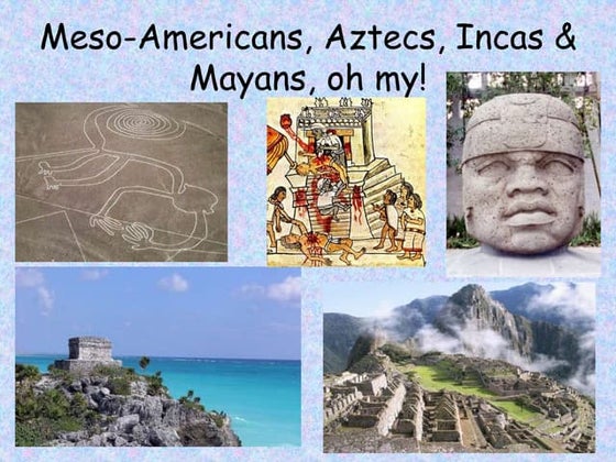 Comparar Aztecas E Incas Aztecas, Mayas, Incas (comparación) | PDF