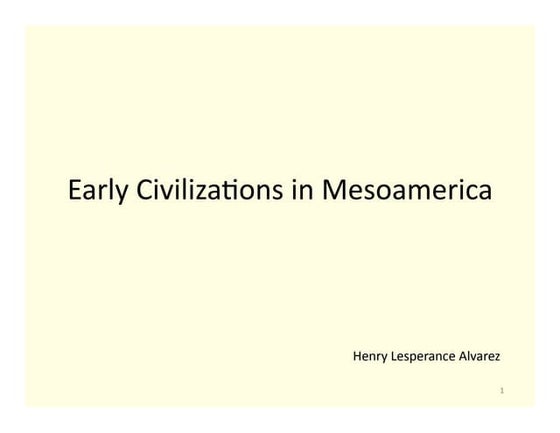 Early Civilizations in The Americas | PPT