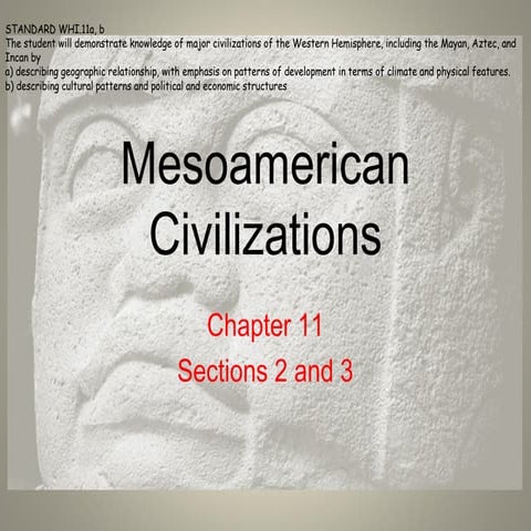 Mesoamerican civilizations lined | PPT