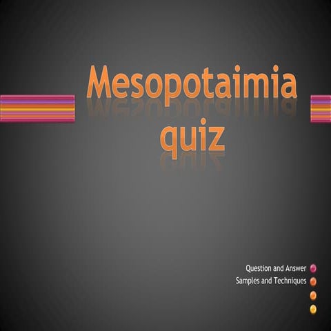 Mesopotaimia quiz | PPTX