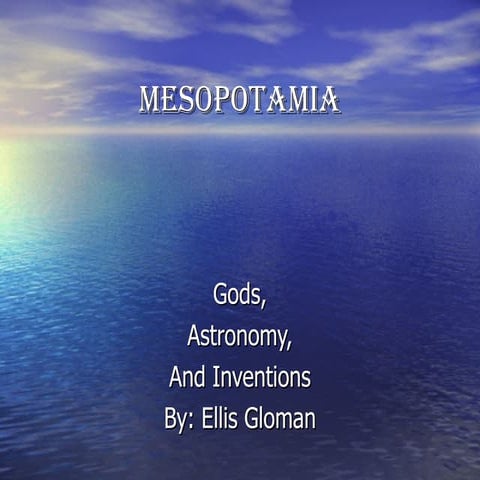 Mesopotamia | PPT
