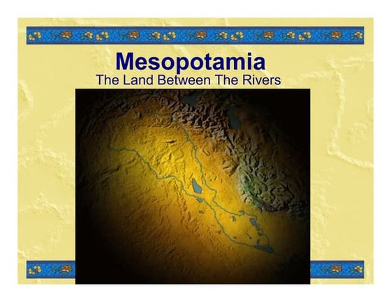 Mesopotamia power point | PPT | Geography | Science