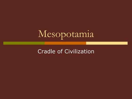 SOCIAL STUDIES 6TH GRADE MESOPOTAMIAN CIVILIZATION | PPT