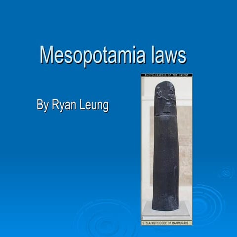 Mesopotamia laws | PPT