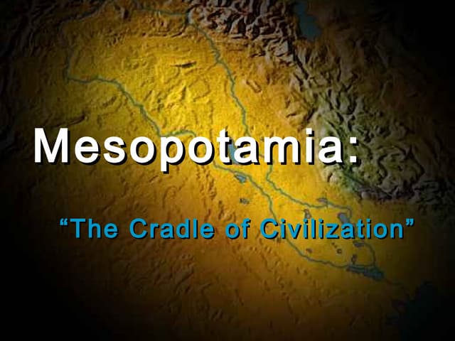 Mesopotamia power point | PPT