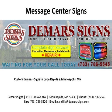Message center signs | PPT