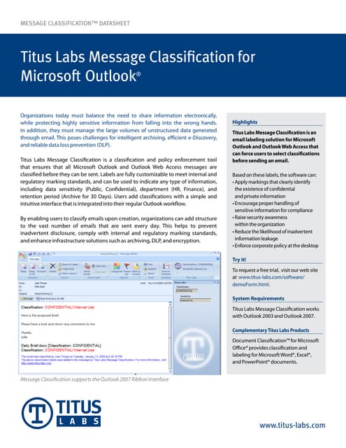 Document Classification for Microsoft Office | PDF