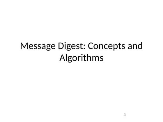 Secure Hash Algorithm Sha 512 Ppt