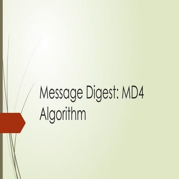 Message Digest Algorithm 4 cryptography.pptx