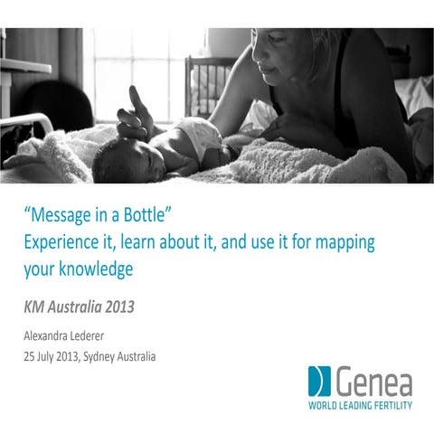 Message in a bottle - Experience it learn about it and use it for ...