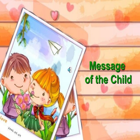 Message of the child | PPT