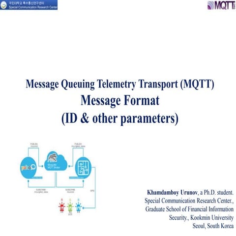 Message queuing telemetry transport (mqtt) id and other type parameters | PPTX