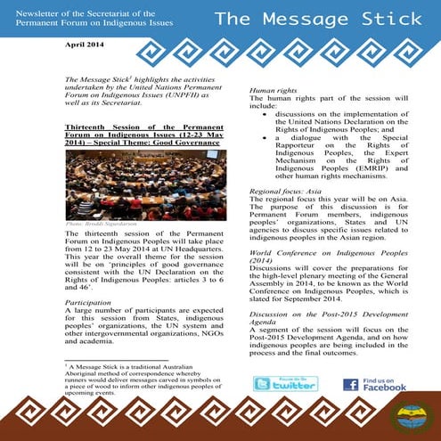 The Message Stick April 2014 | PDF | Sexual Health | Diseases and ...