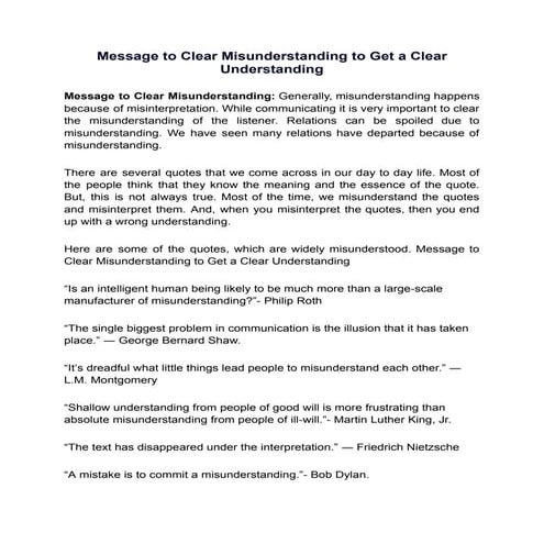 Message to Clear Misunderstanding to Get a Clear Understanding.pdf