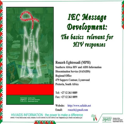Messaging and IEC Material Development | PPT