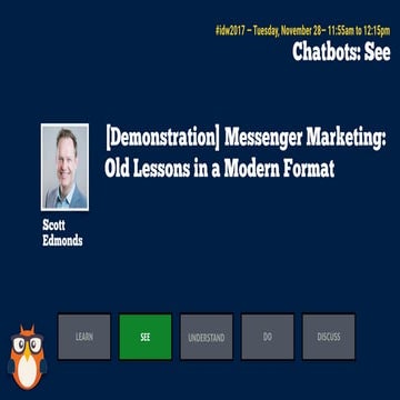 Messenger Marketing - Old Lessons in a Modern Format with Scott Edmonds ...