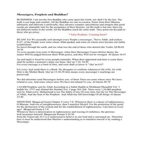Prophets of islam | PPTX