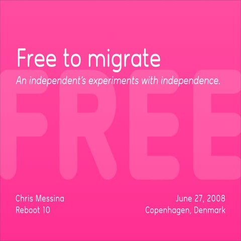 Free to Migrate | PPT