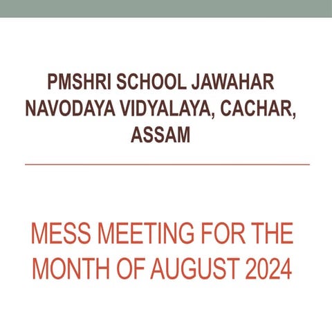 Mess meeting for the month of june 2024.pptx