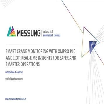 smart Crane Monitoring with XMPRO PLC and IIOT | PPTX