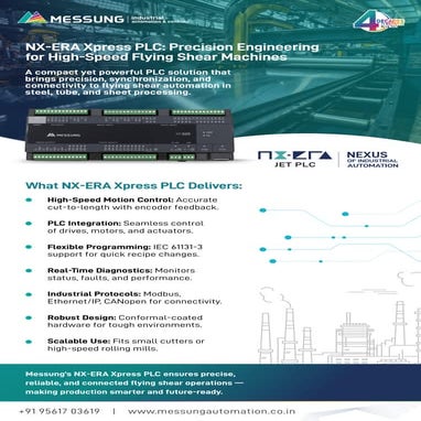 NX-ERA Xpress PLC: Precision Engineering for High-Speed Flying Shear Machines | PDF