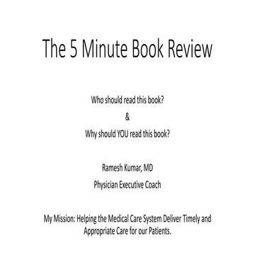 The 5 minute Book Review: "Messy" by Tim Harford | PPTX