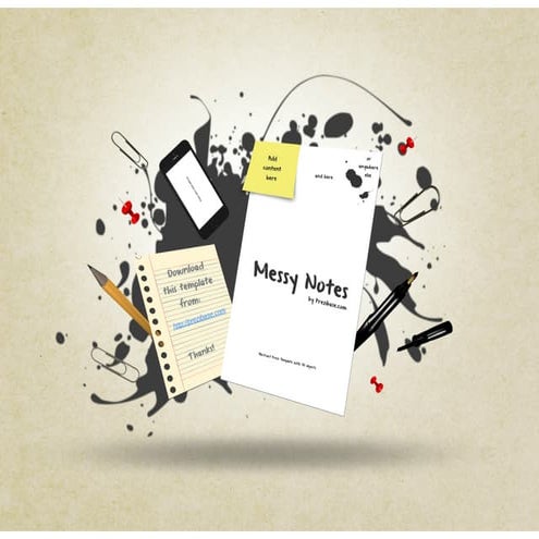 Messy Notes - Presentation Template | PPT